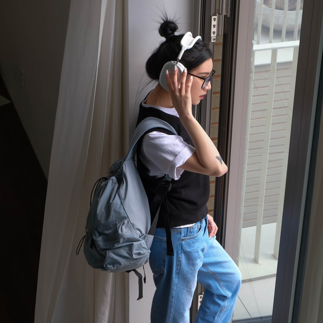 POOM | 나일론 스트링 텀블러 백팩 3color