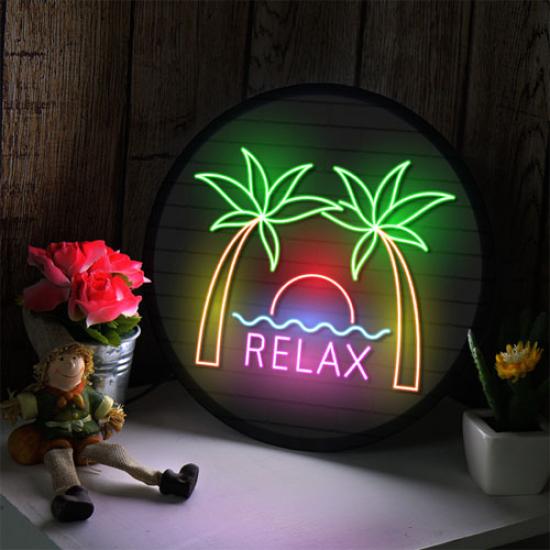 POOM | no121-LED액자25R_네온느낌나만의휴식공간