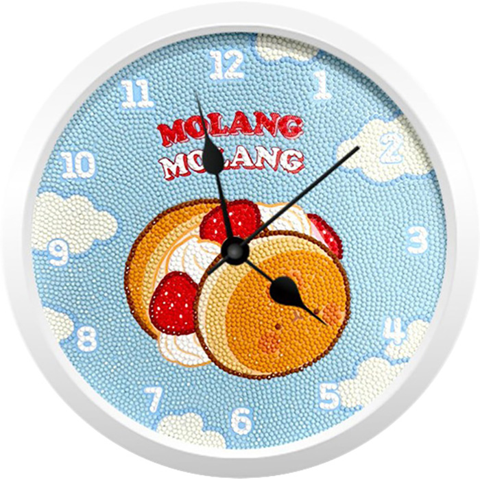 POOM | 몰랑 마카롱 (벽시계) 보석십자수 23.5x23.5