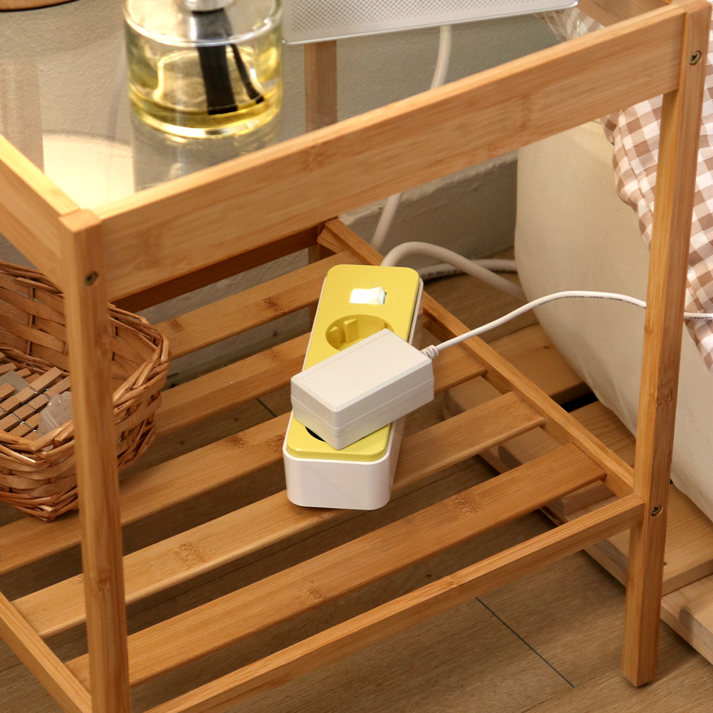 POOM | 더좋은 멀티탭 통합 과부하 스위치 3구 2M