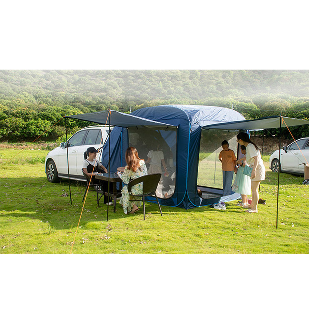 POOM | SUV 셀터 오토 캠핑 차박 텐트(블루)