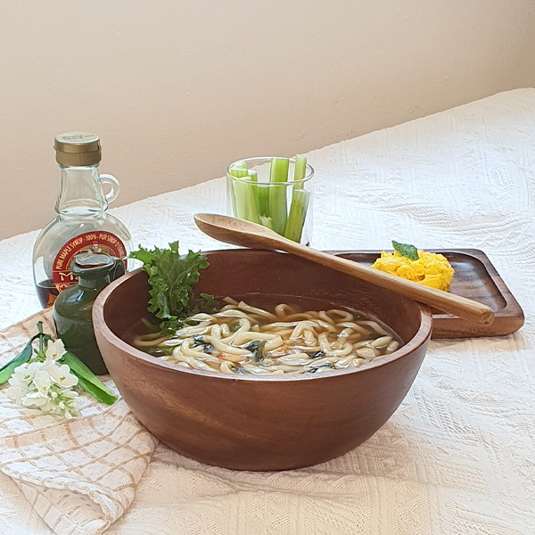 POOM | Holin 아카시아 통원목 수제 우드 샐러드볼(소)