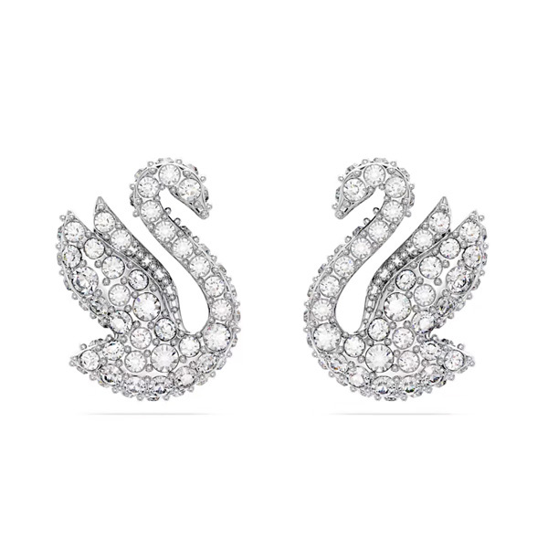 POOM | 스와로브스키 귀걸이 백조 화이트 스완 스터드5647873