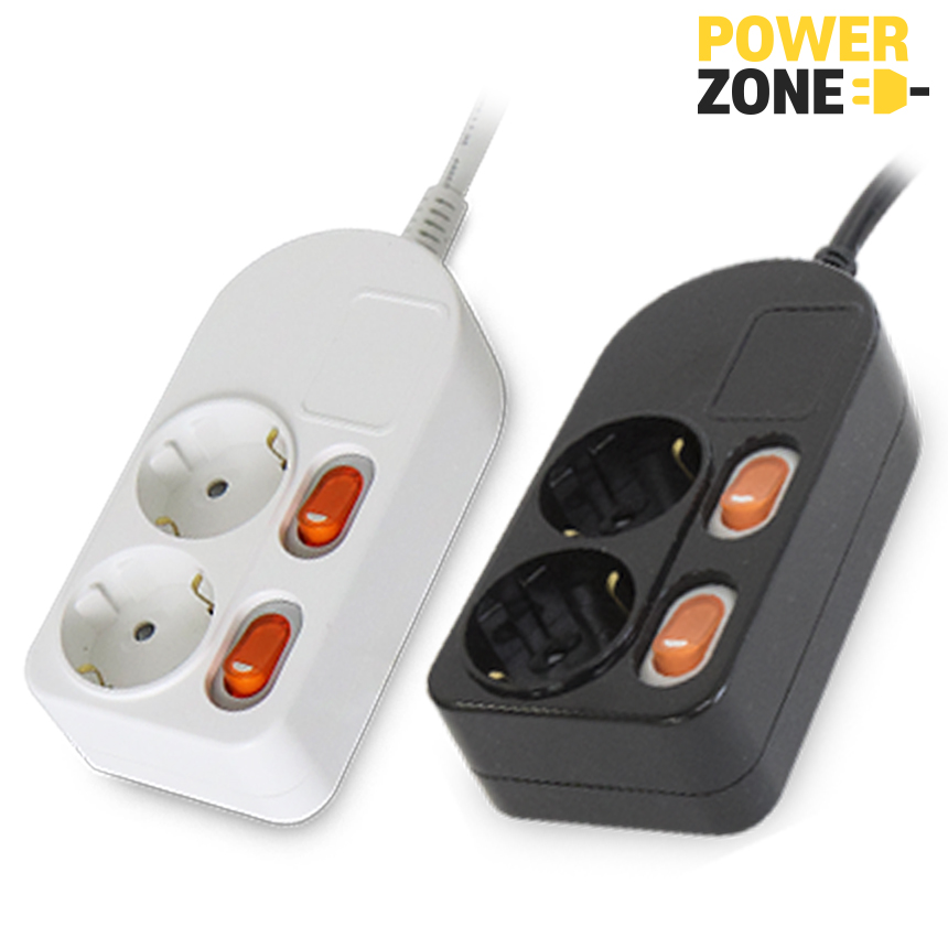 POOM | 개별스위치 2구 멀티탭 5M 16A
