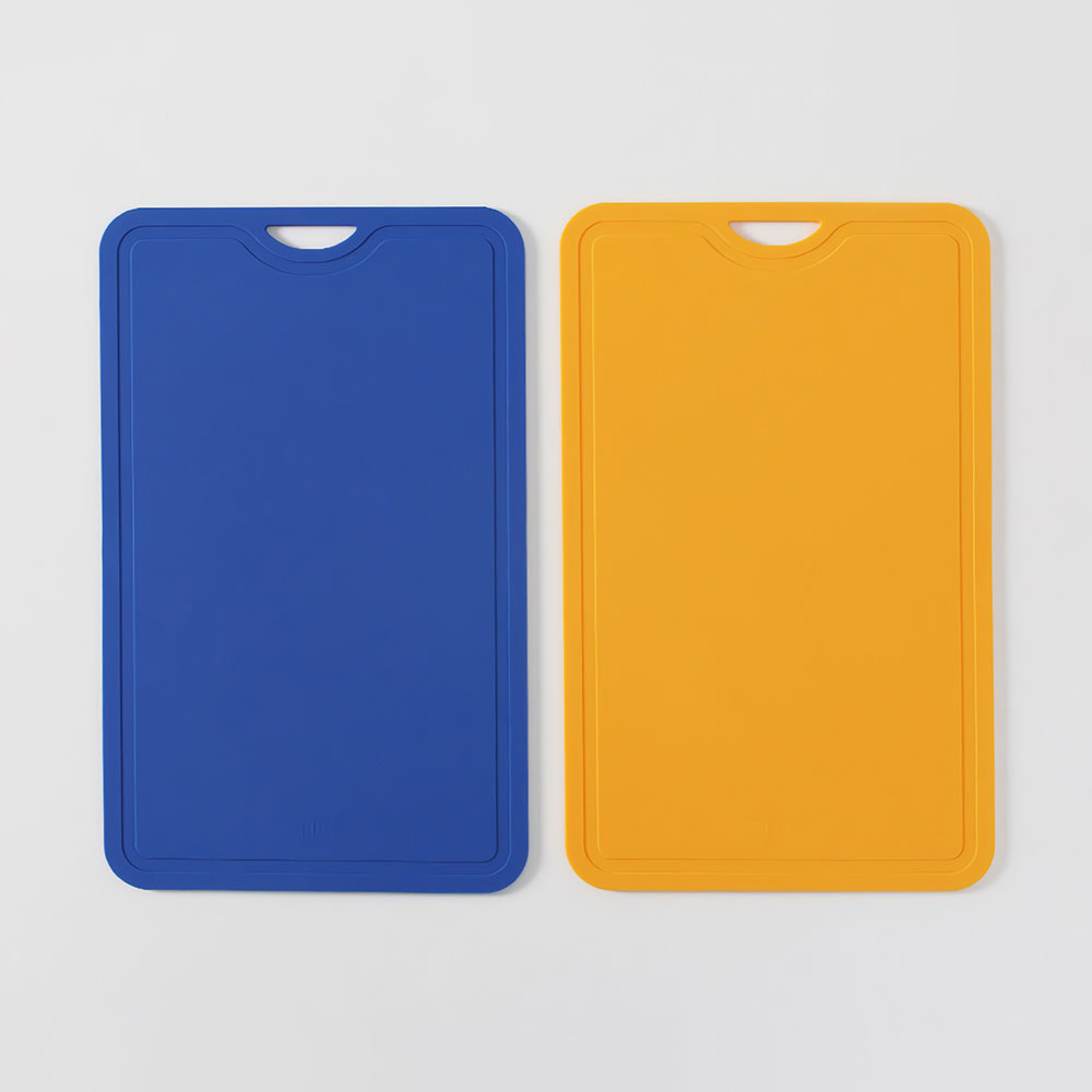 POOM | 인디고 TPU 양면 도마 2P 선물세트 (패키지박스)