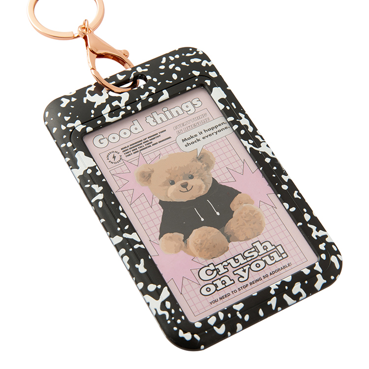 POOM | 포토카드 스트랩키링 후드베어 블랙 (28002743)