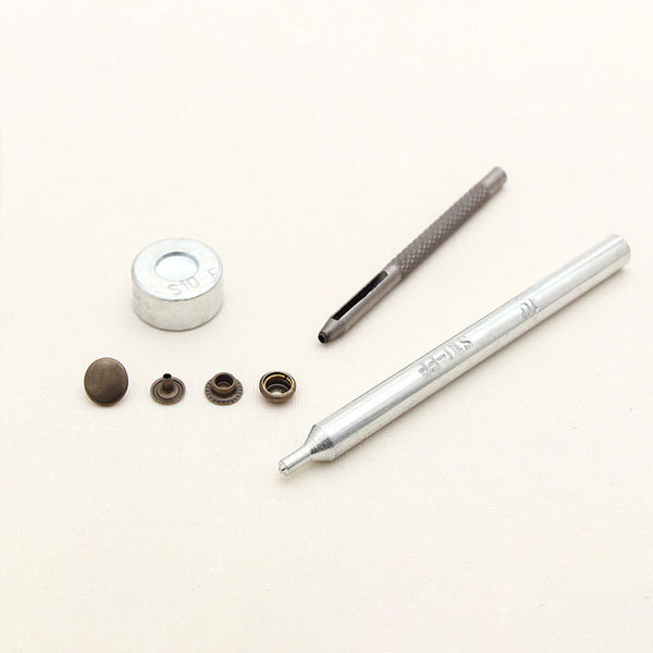 POOM | 소잉데일리]도트 단추 10mm 기구 3종 세트 금속