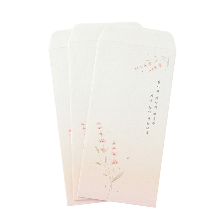 POOM | 봉투 꽃 글귀(3매) (02005491)