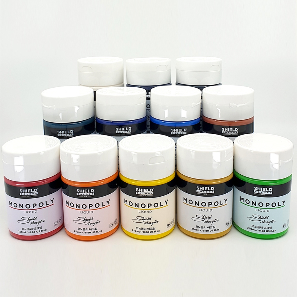 POOM | 쉴드 모노폴리 아크릴물감 250ml 616 차이니스레드