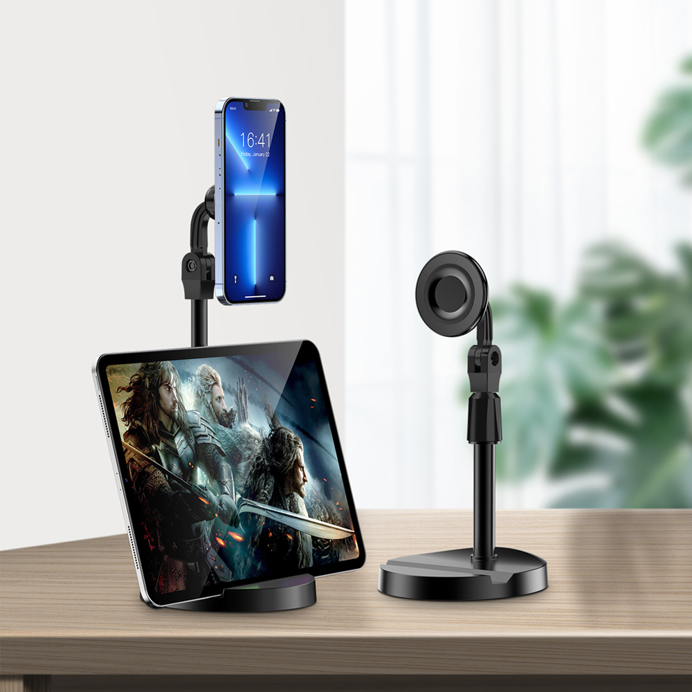 POOM | 맥세이프 2in1 휴대폰 자석 거치대 유튜브 촬영용