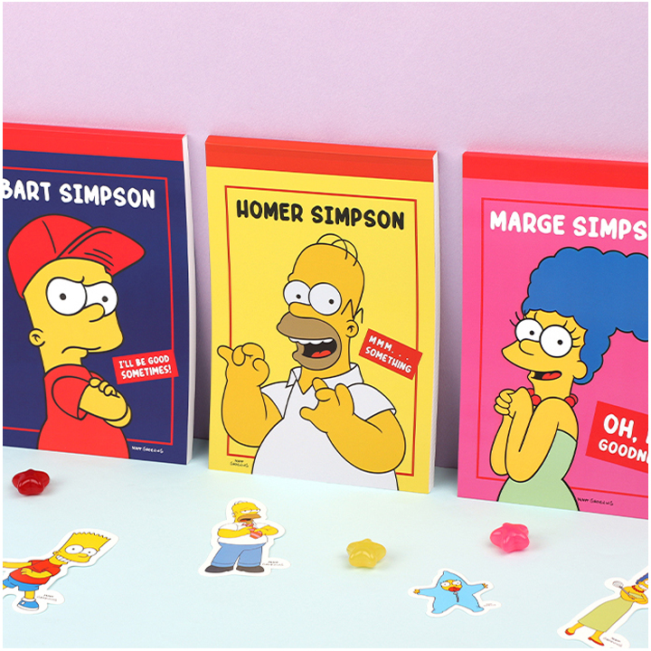 POOM | [희망노트] 심슨 A5 노트패드 60매 (3종 택1)