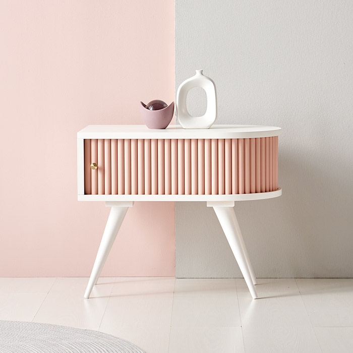 POOM | PR 템바보드 슬라이딩 원목 600 협탁