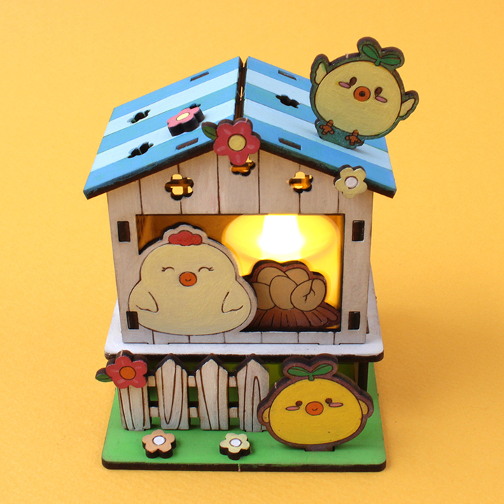 POOM | [아이디몬] 우드 DIY 삐약이네 무드등