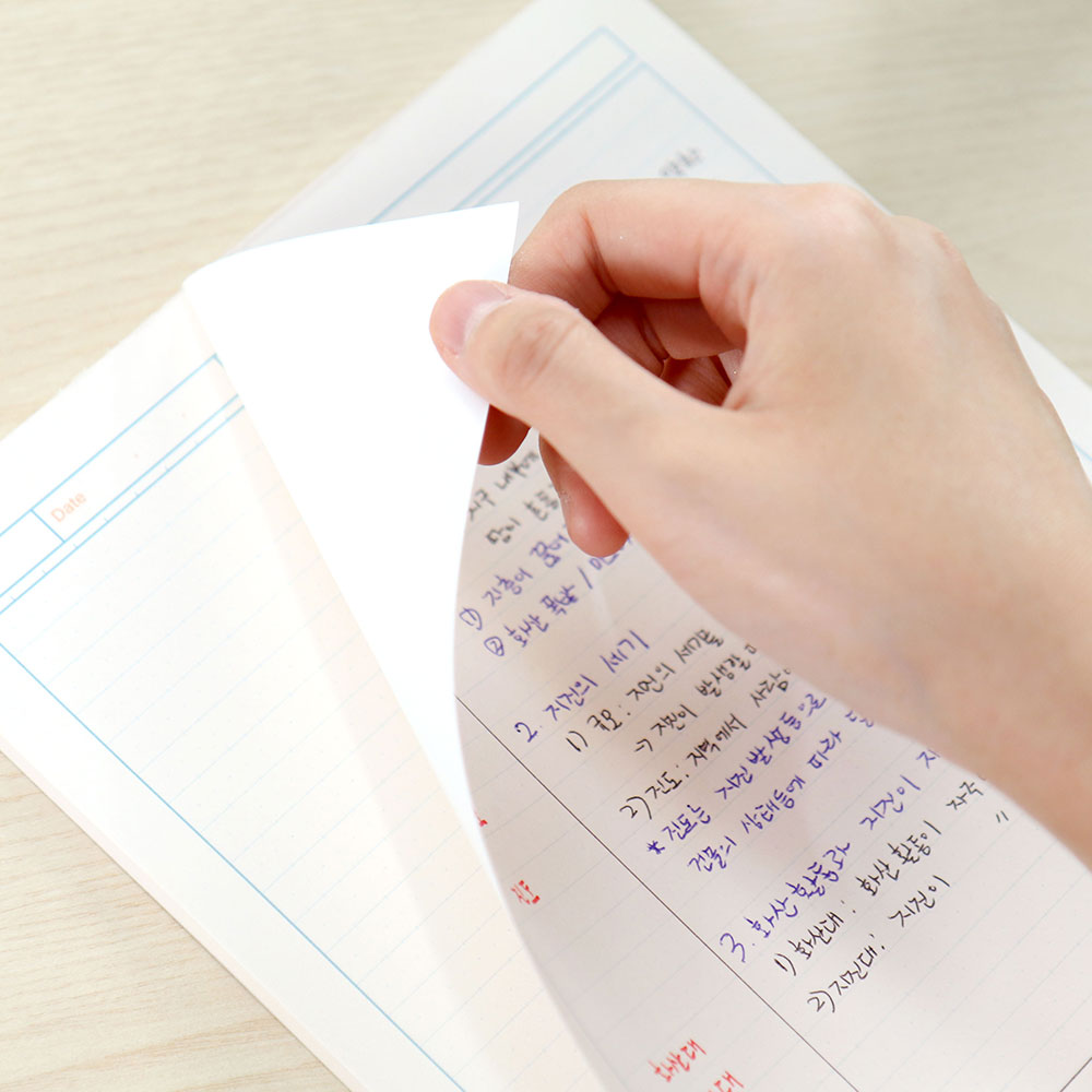 POOM | 비팬시 B5 데일리 노트패드 줄 모눈 코넬식 떡메모지