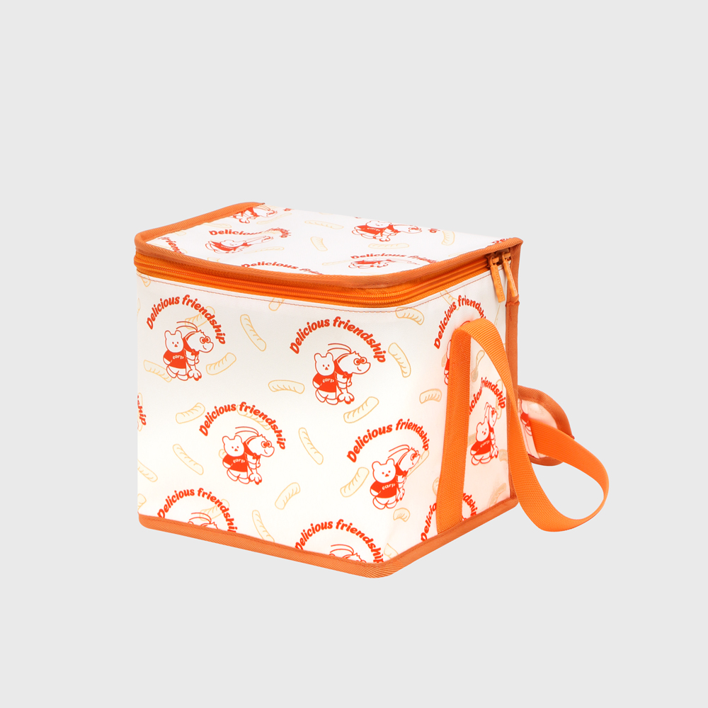 POOM | [어프어프x새우깡]COVY FRIENDS SHRIMP-ORANGE(보냉백)