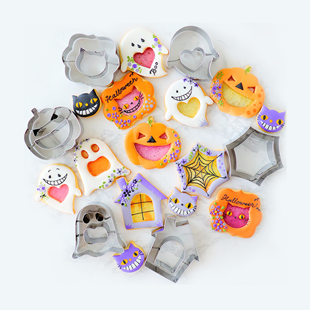 POOM | 스테인레스 할로윈쿠키틀6p세트 도시락꾸미기