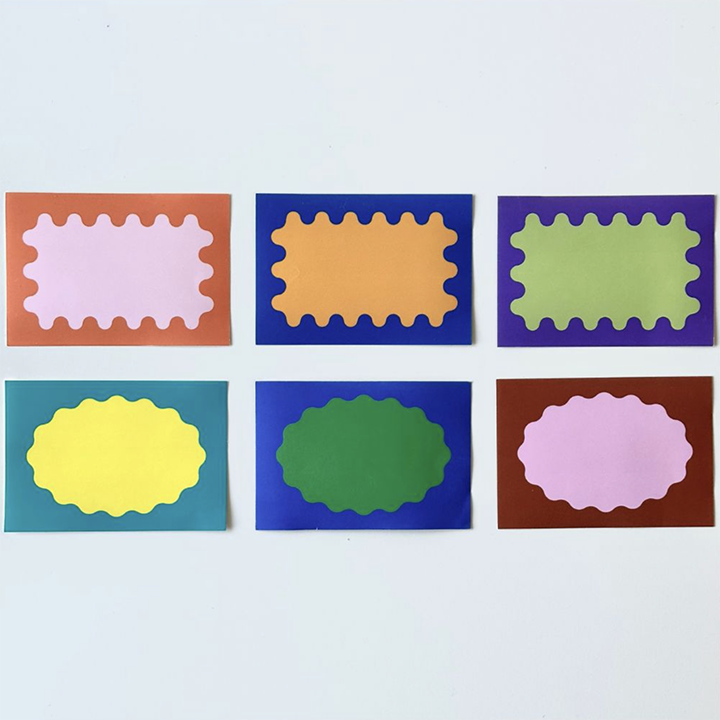 POOM | [째지베이커] Square Shape sticker Set 31장 (스티커 31장)