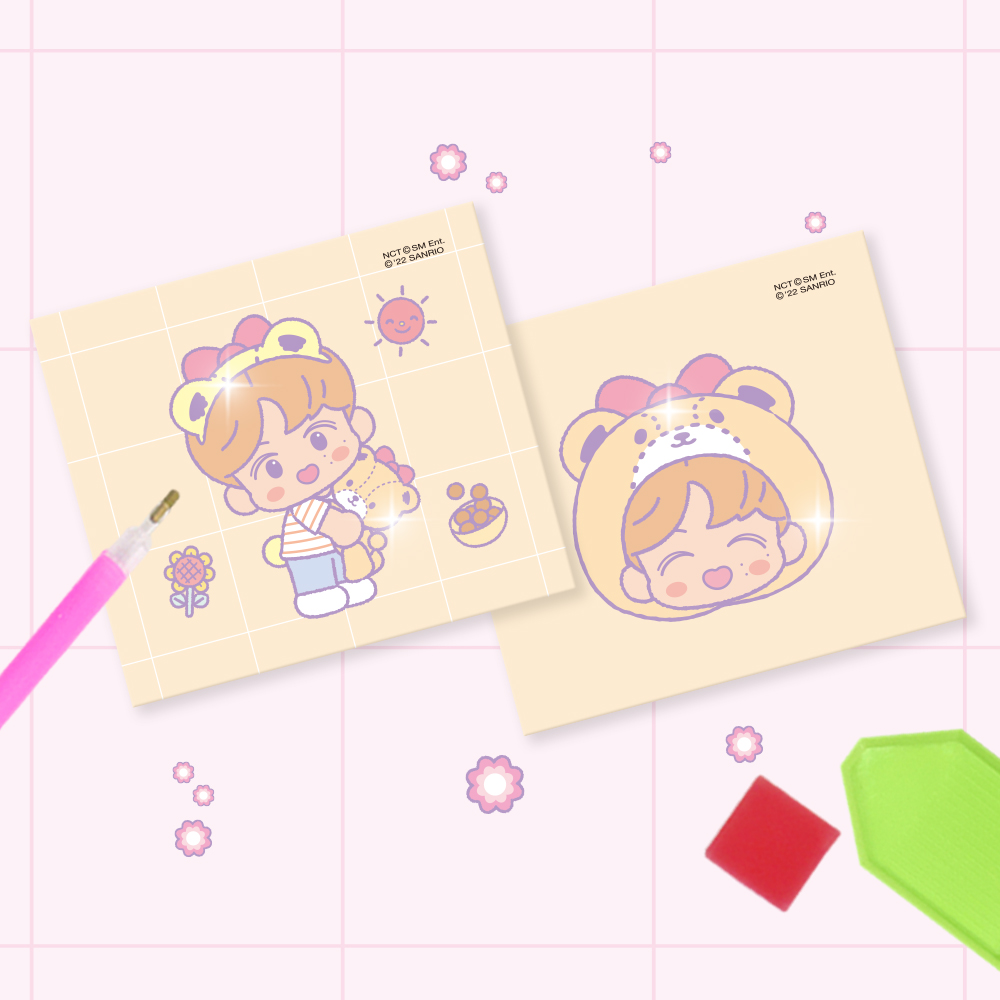 POOM | DIY데코 NCTx산리오 보석십자수 9.5x11cm 타이니참&해찬