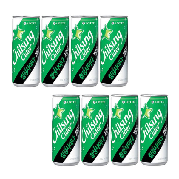 POOM | 칠성 사이다 제로 캔 음료수 250ml 30개