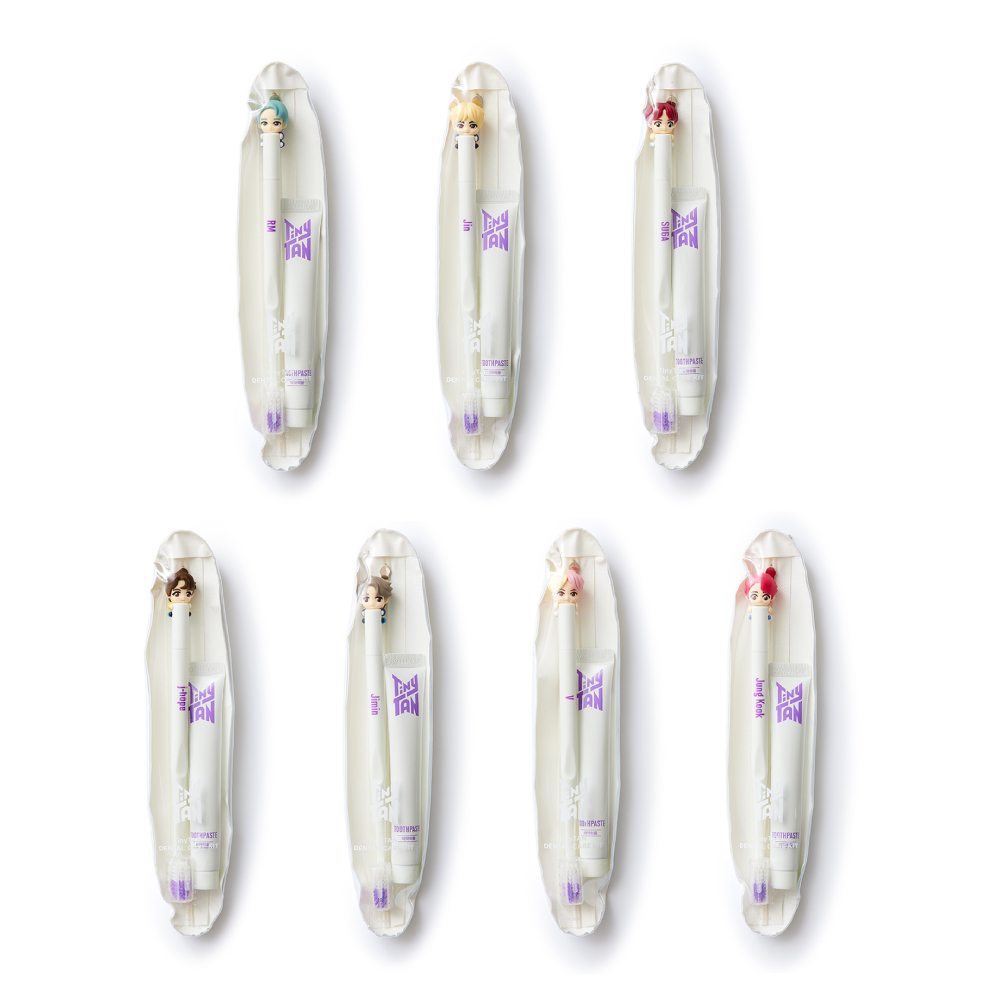 POOM | BTS 타이니탄 덴탈키트 칫솔 치약세트