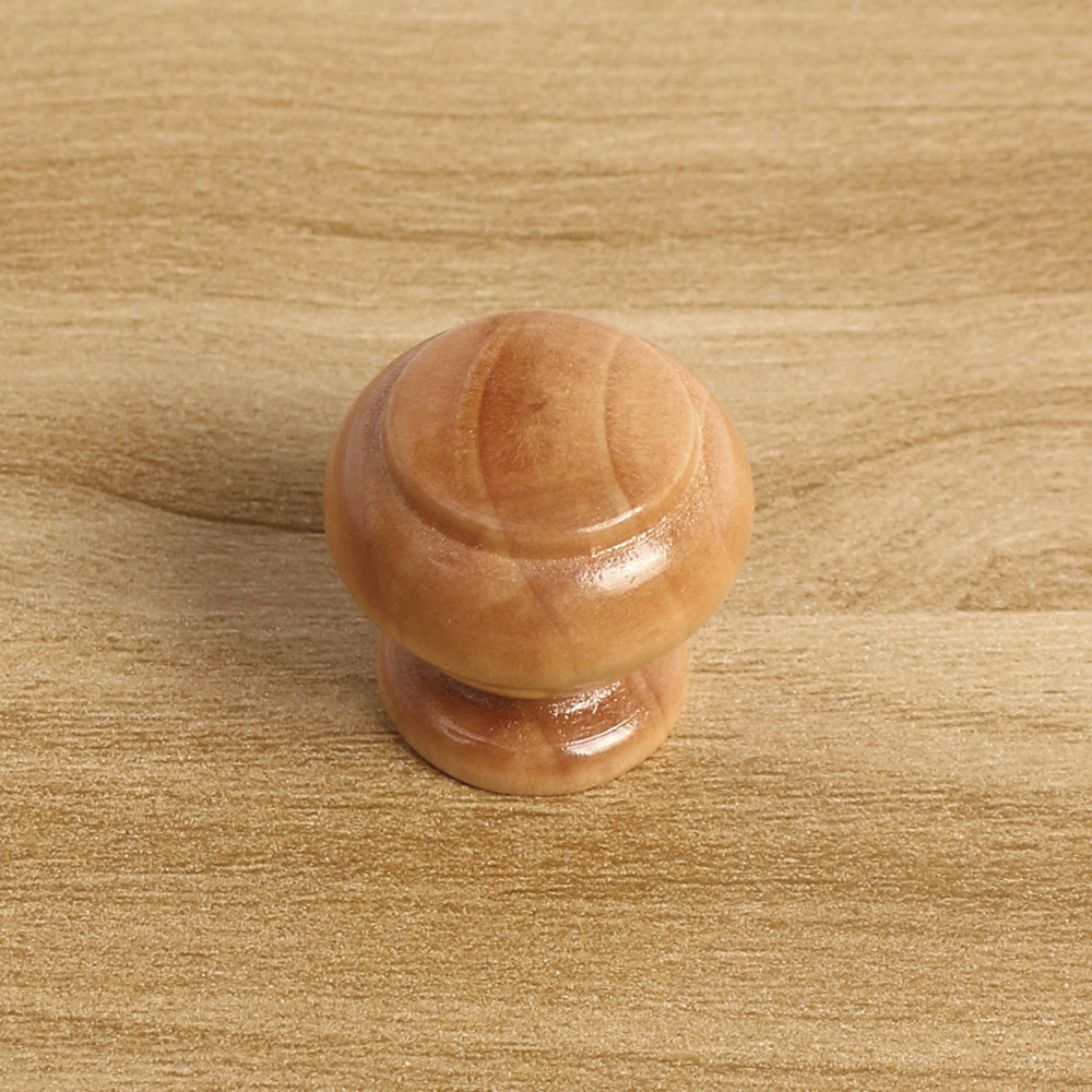 POOM | 빈티지 원형 나무 가구손잡이 4p세트(Ab-17)