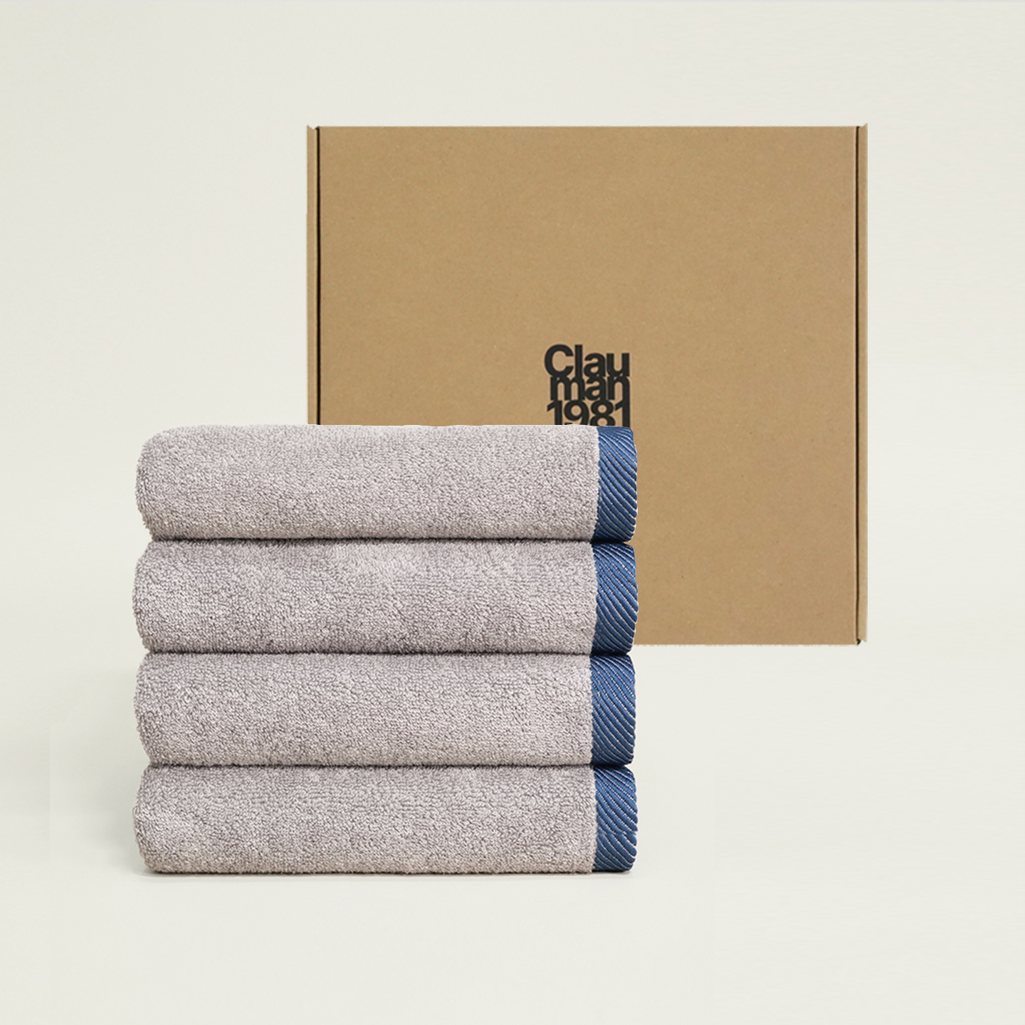 POOM | [선물박스] 4P 하이테크 로프 레포르마 호텔수건 세트