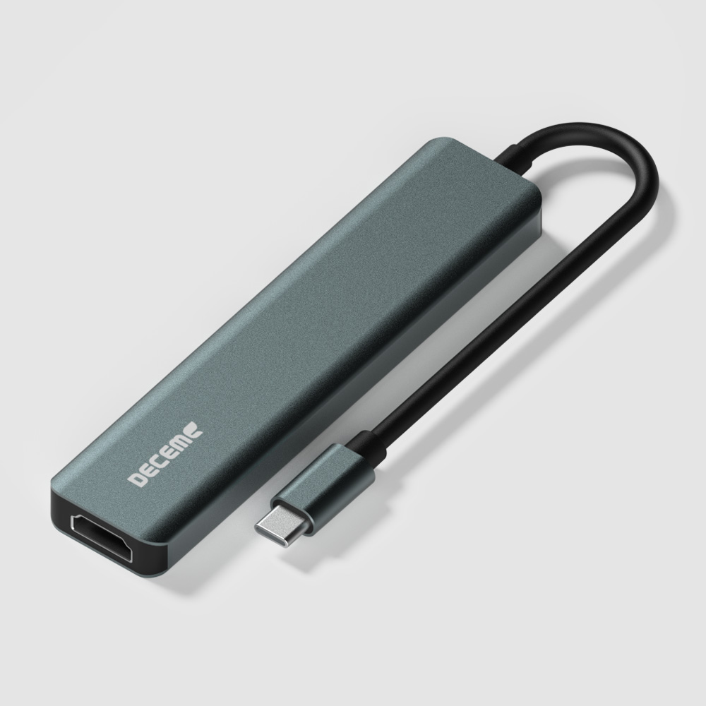 POOM | 디셈 C타입 7in1 USB 멀티 허브