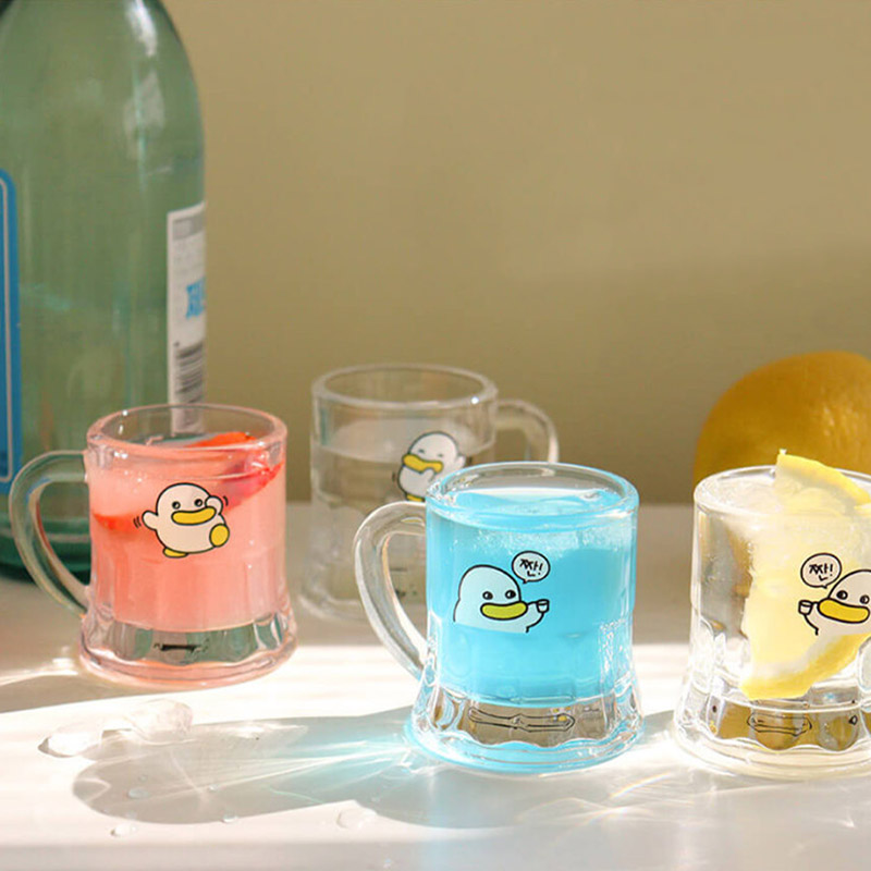 POOM | 곽철이굿즈_미니호프 손잡이 소주잔 4P세트 50ml