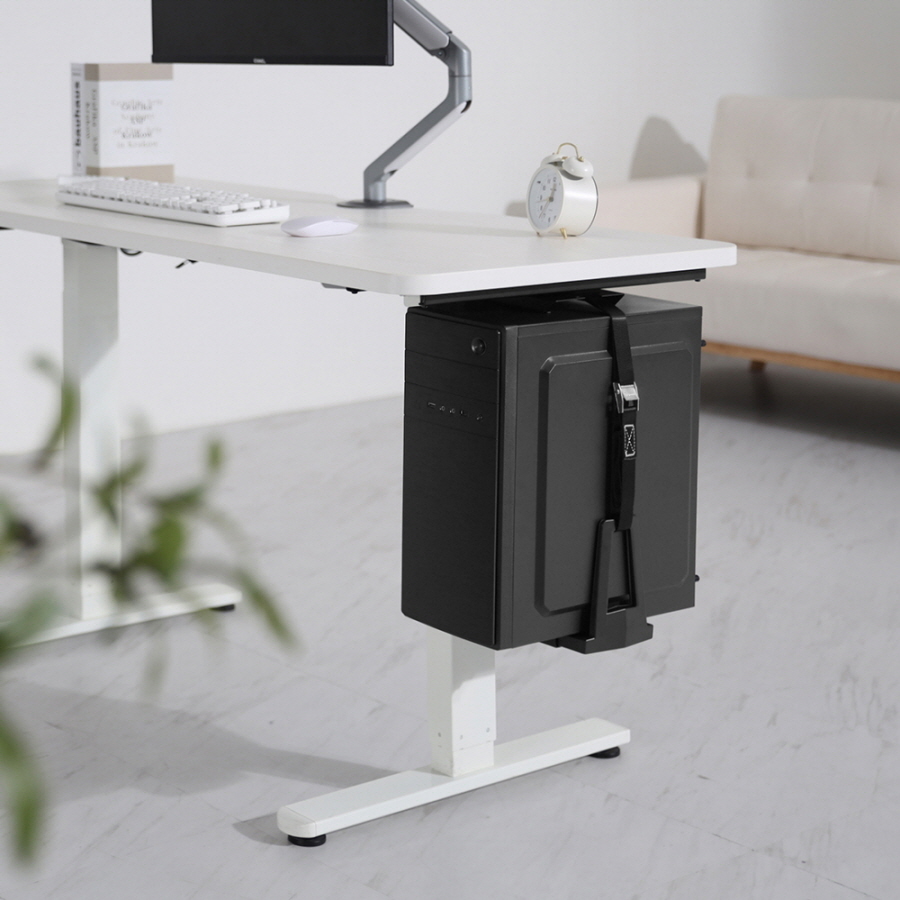 POOM | 데스크탑 거치대 PCH2 책상 컴퓨터 본체 정리 PC홀더