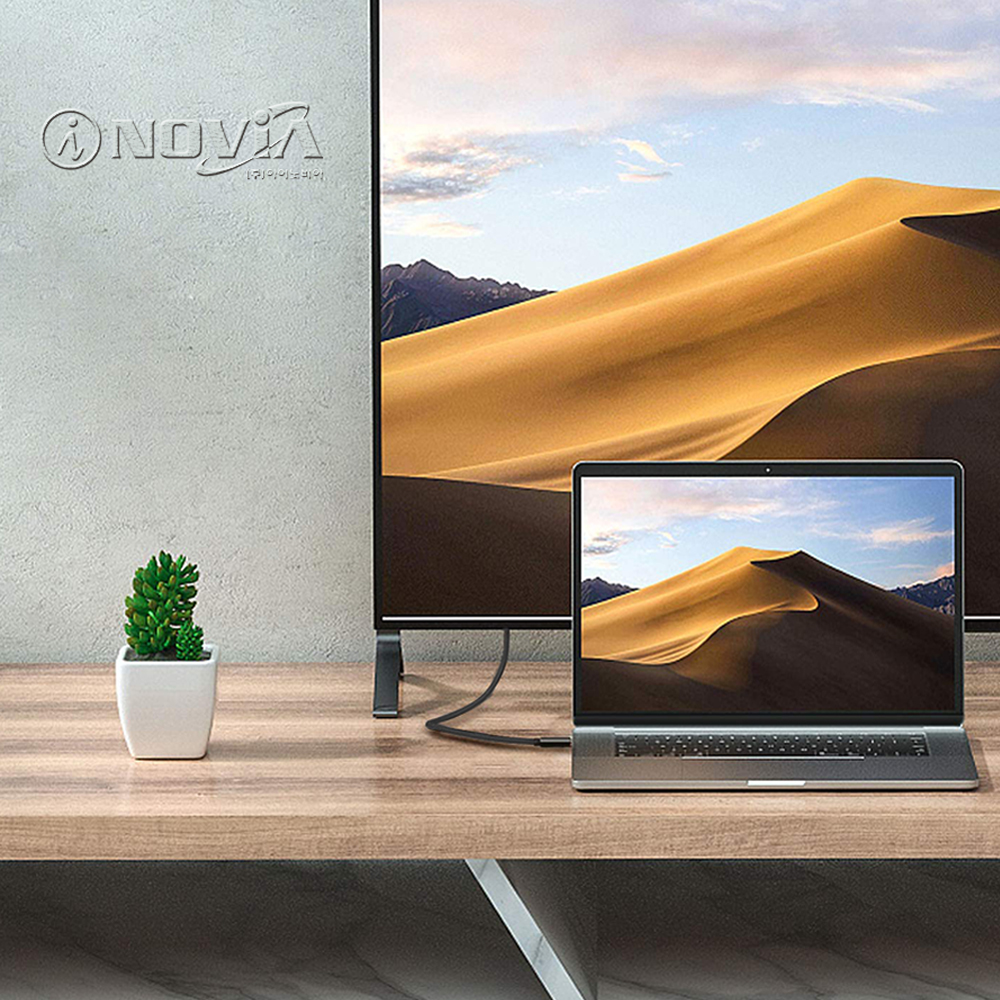 POOM | USB C to C PD 100W 10G 4K 미러링 고속충전케이블 1m