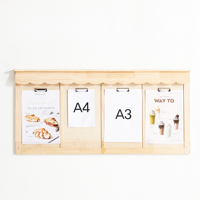 POOM | 피터 A3 클립형 4칸 게시판
