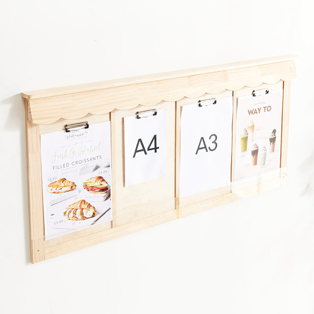 POOM | 피터 A3 클립형 4칸 게시판