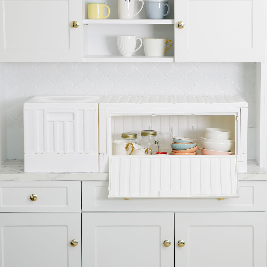 POOM | 플립 접이식 컨테이너 리빙박스 22L 1P