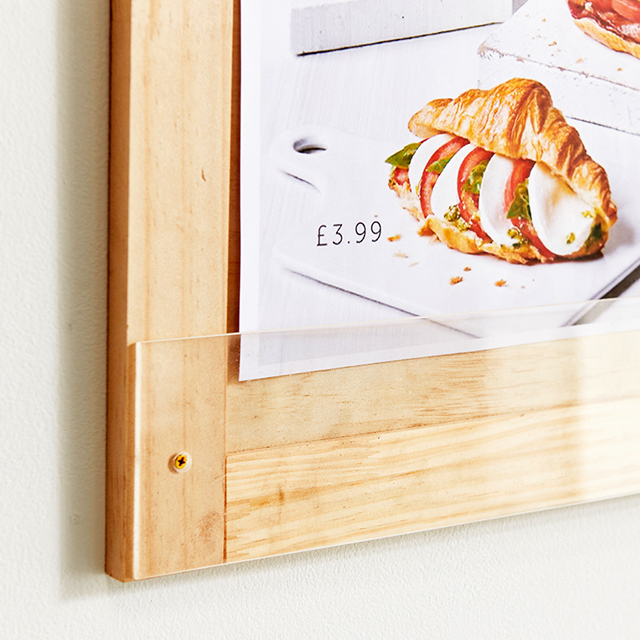 POOM | 피터 A3 클립형 4칸 게시판