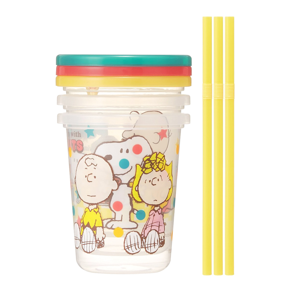 POOM | 스누피 믹스 스트로 텀블러 3P 세트 320ML