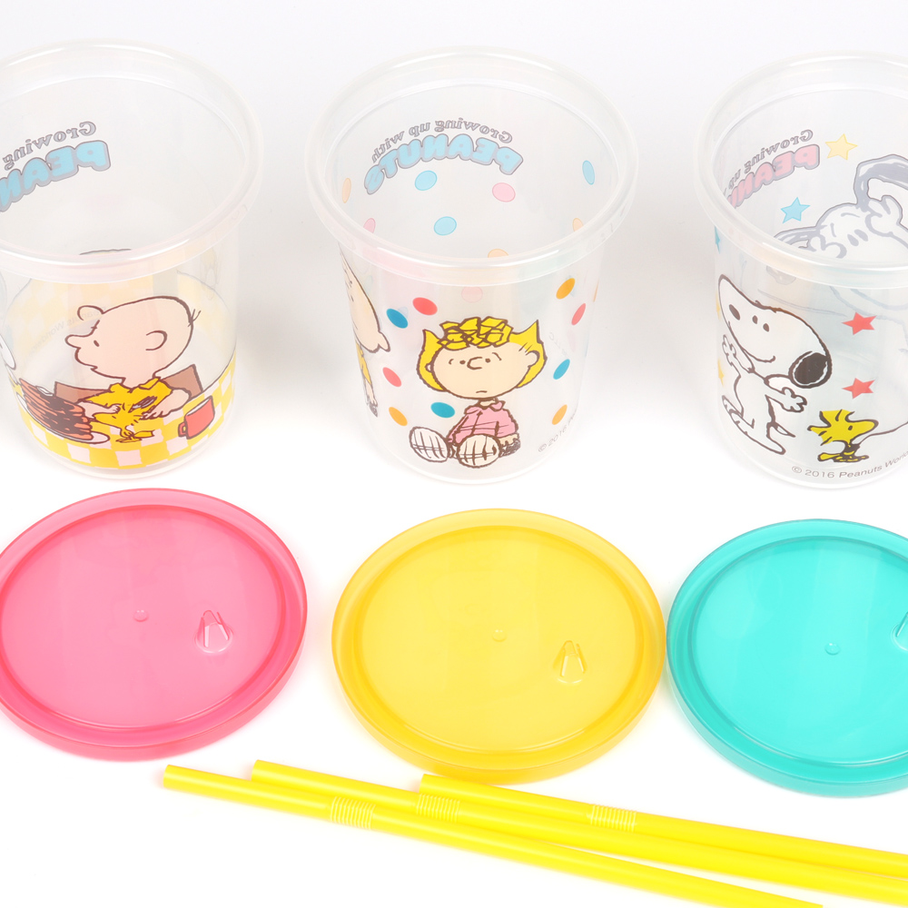 POOM | 스누피 믹스 스트로 텀블러 3P 세트 320ML