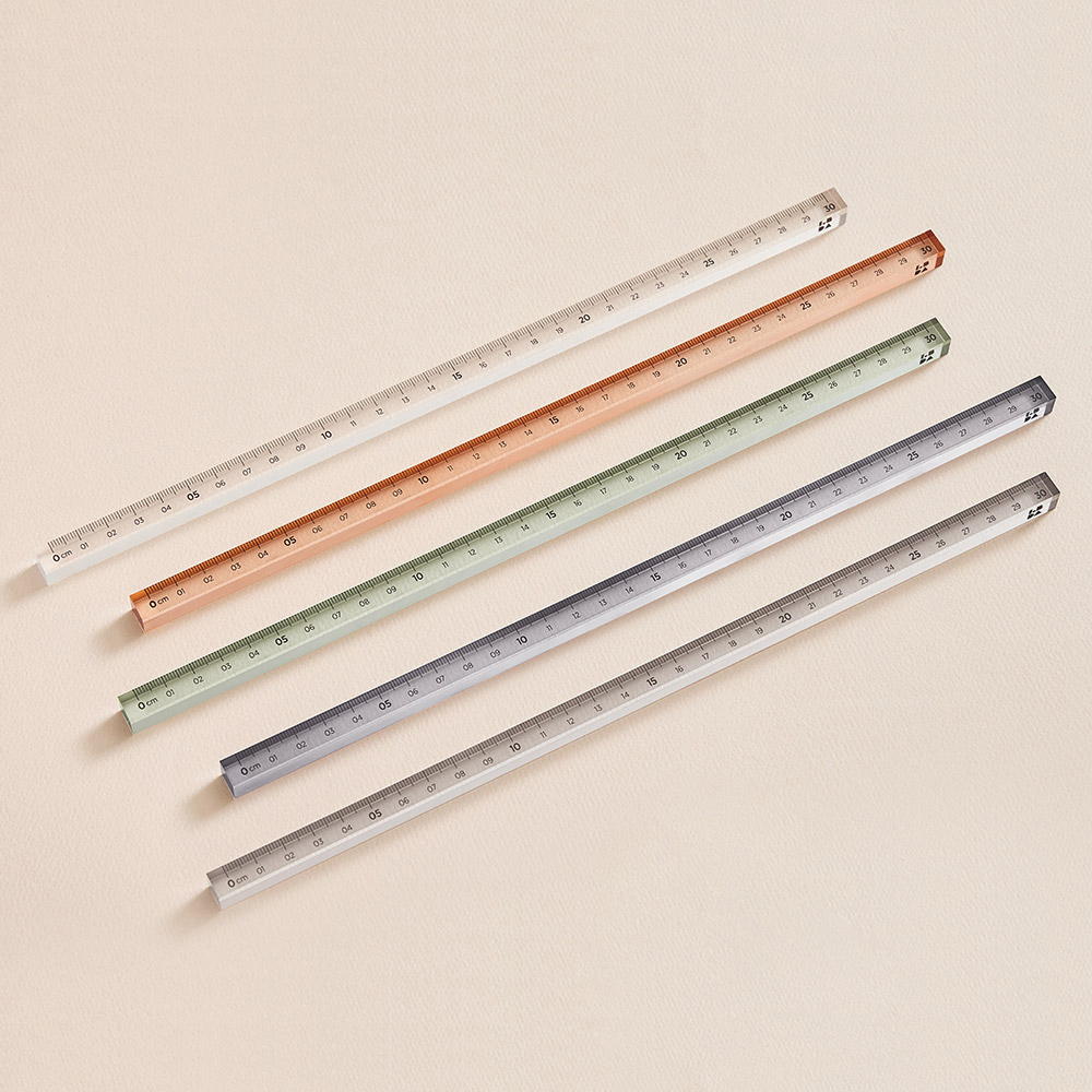 POOM | [모나미] 롭다 아크릴 스틱자 30cm