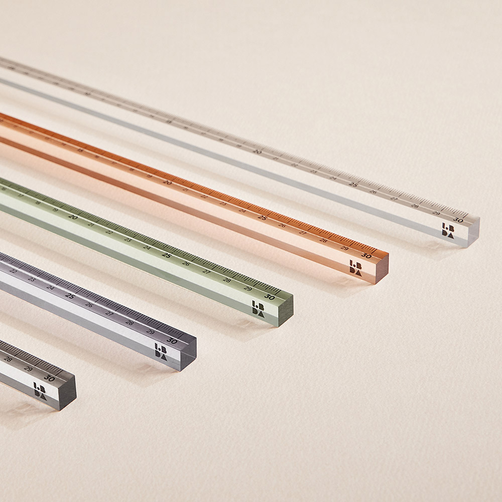 POOM | [모나미] 롭다 아크릴 스틱자 30cm