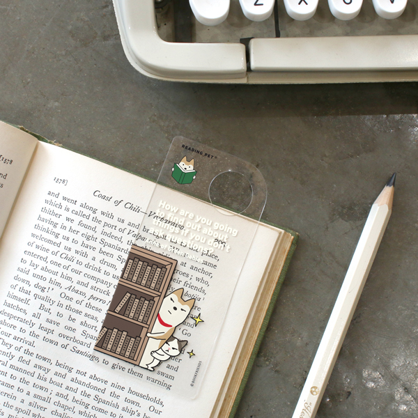 POOM | 리딩펫 투명 책갈피 ver2 북마크