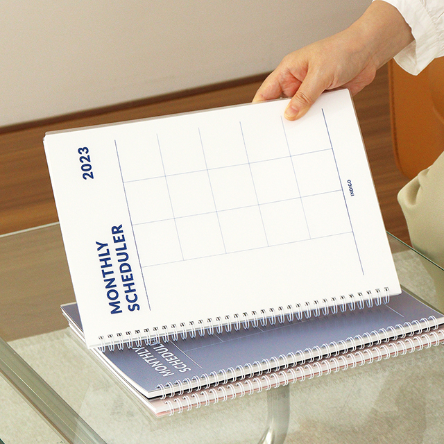 POOM | 2023 기본 A4 스케줄러 (날짜형 먼슬리) 플래너