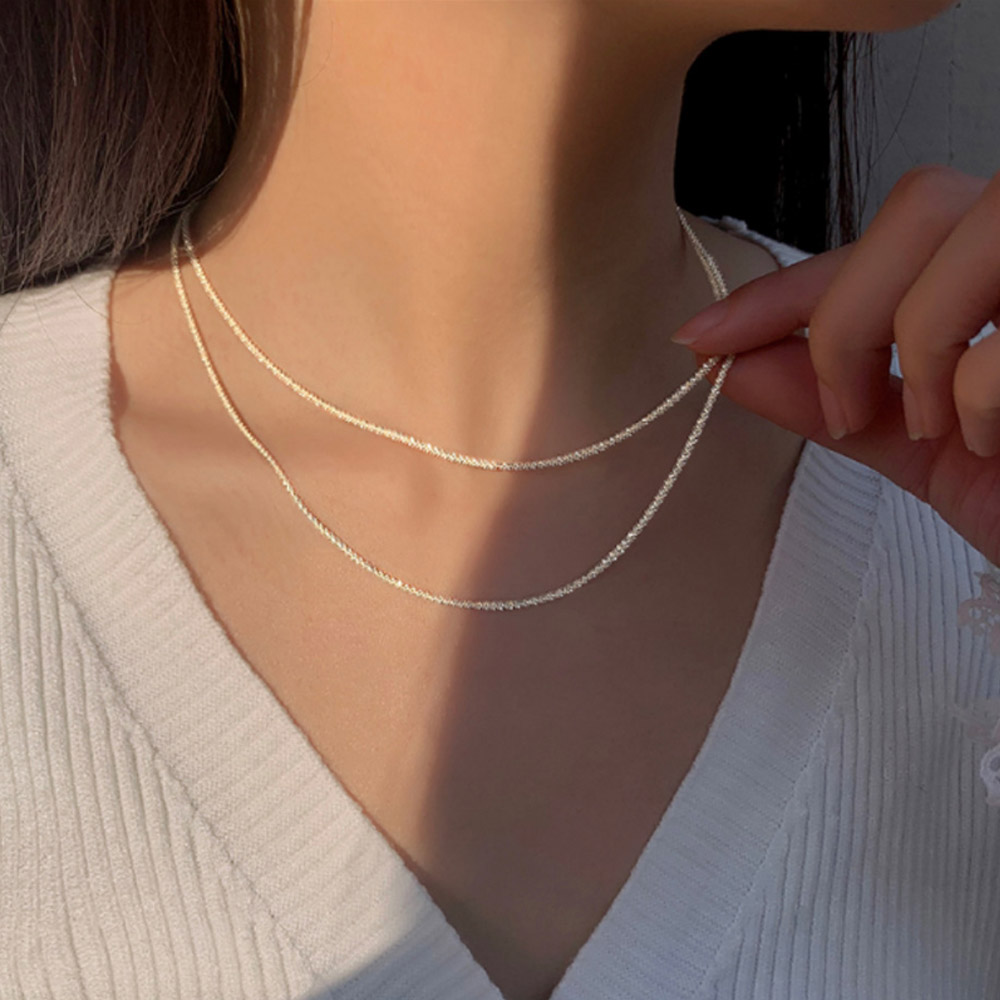 POOM | 타치크 실버925 체인 은목걸이