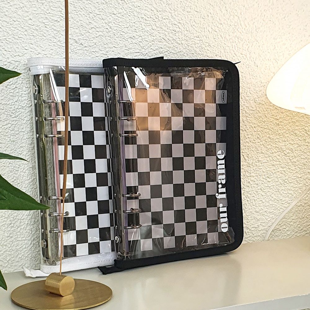 POOM | 세컨드맨션 A5 6공 체커보드 모눈 노트 바인더북