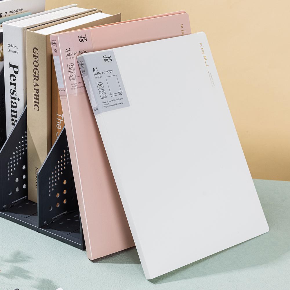 POOM | 델리 누사인 파스텔 넘버링 A4 클리어파일 20매