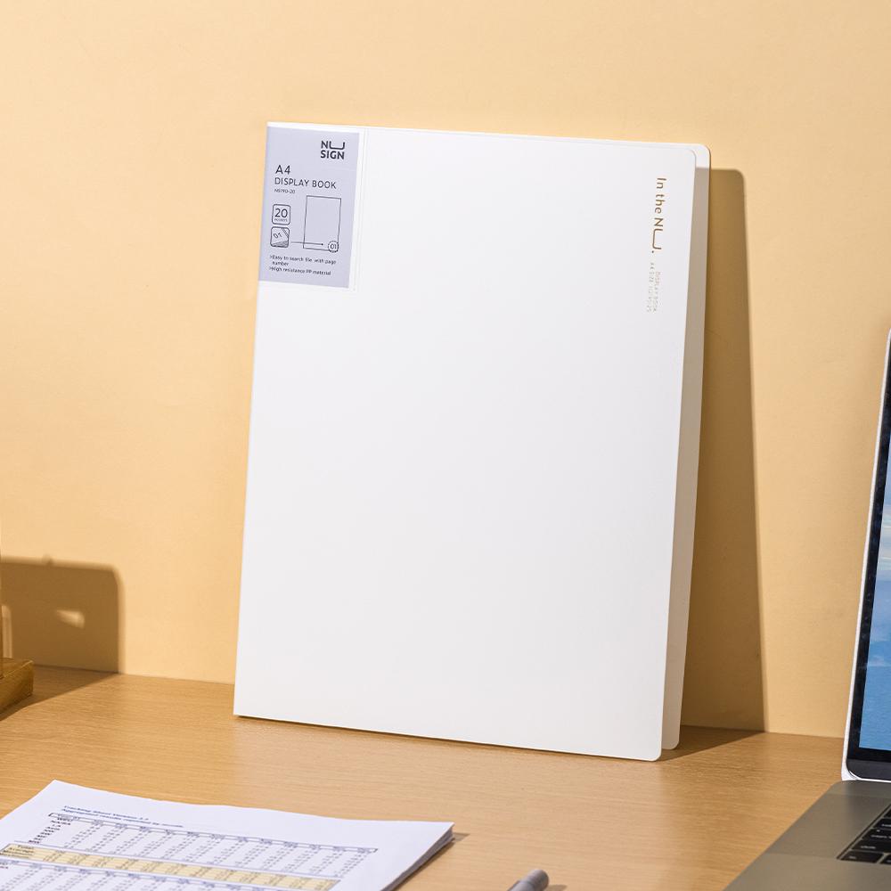 POOM | 델리 누사인 파스텔 넘버링 A4 클리어파일 20매