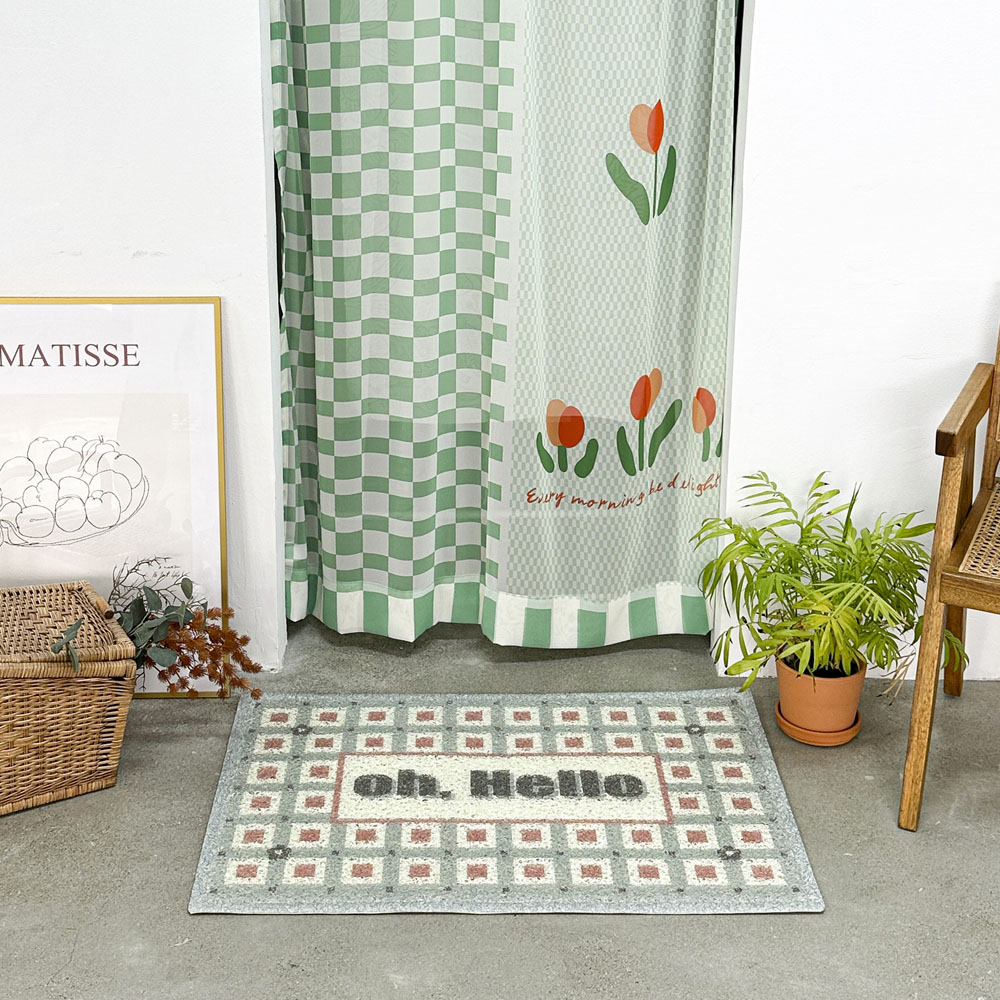 POOM | 헬로 스퀘어 코일 도어매트 2size