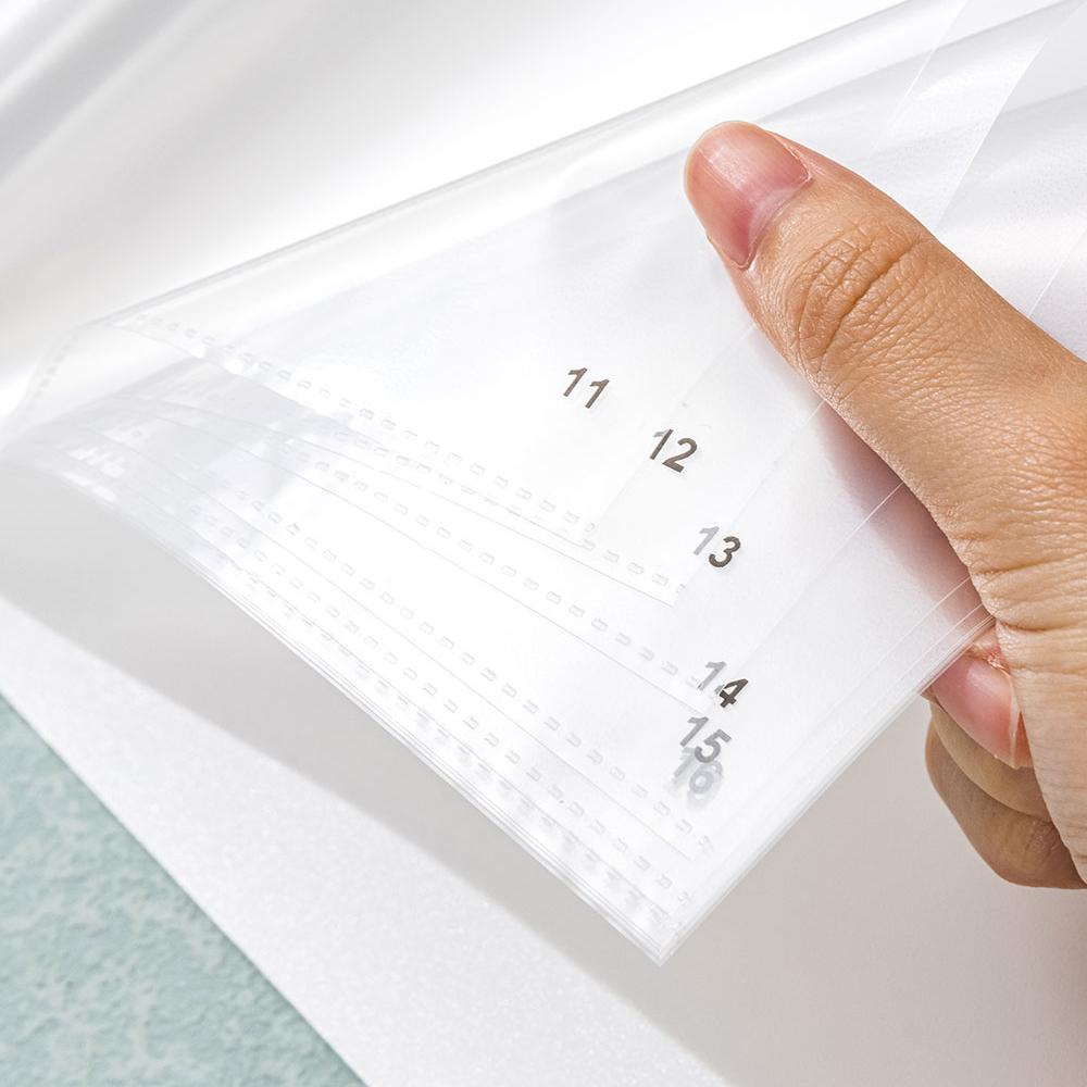 POOM | 델리 누사인 파스텔 넘버링 A4 클리어파일 20매