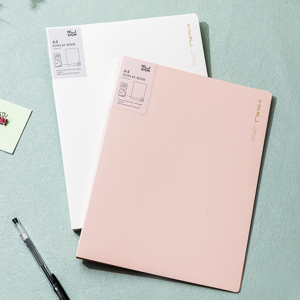 POOM | 델리 누사인 파스텔 넘버링 A4 클리어파일 20매