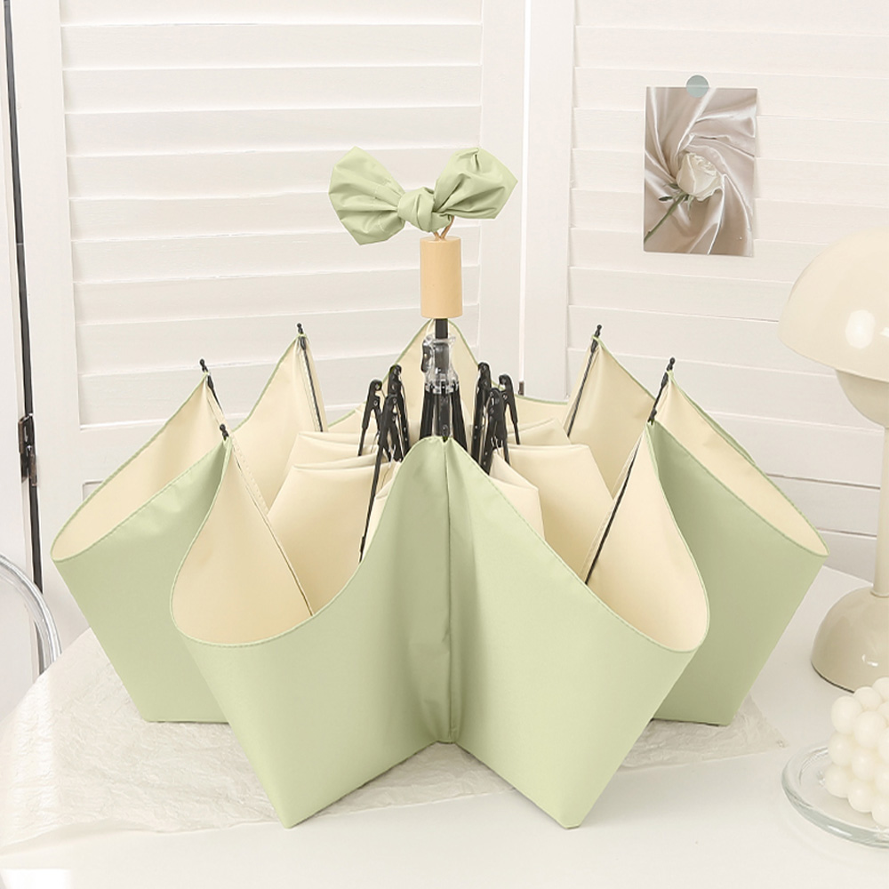 POOM | UV차단 멜로우 투톤 3단 자동우산