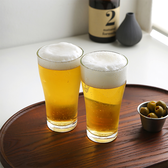 POOM | 럭키글라스 엠파이어 맥주 쥬스유리컵 385ml