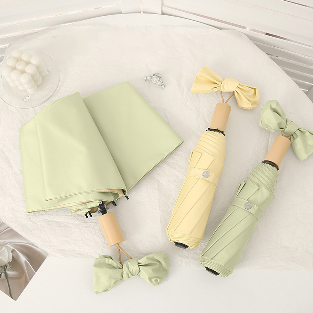 POOM | UV차단 멜로우 투톤 3단 자동우산